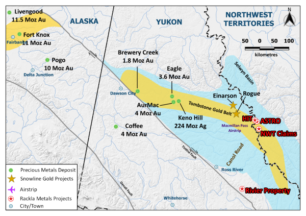 Rackla Metals expands its project holdings in the Tombstone Gold Belt ...